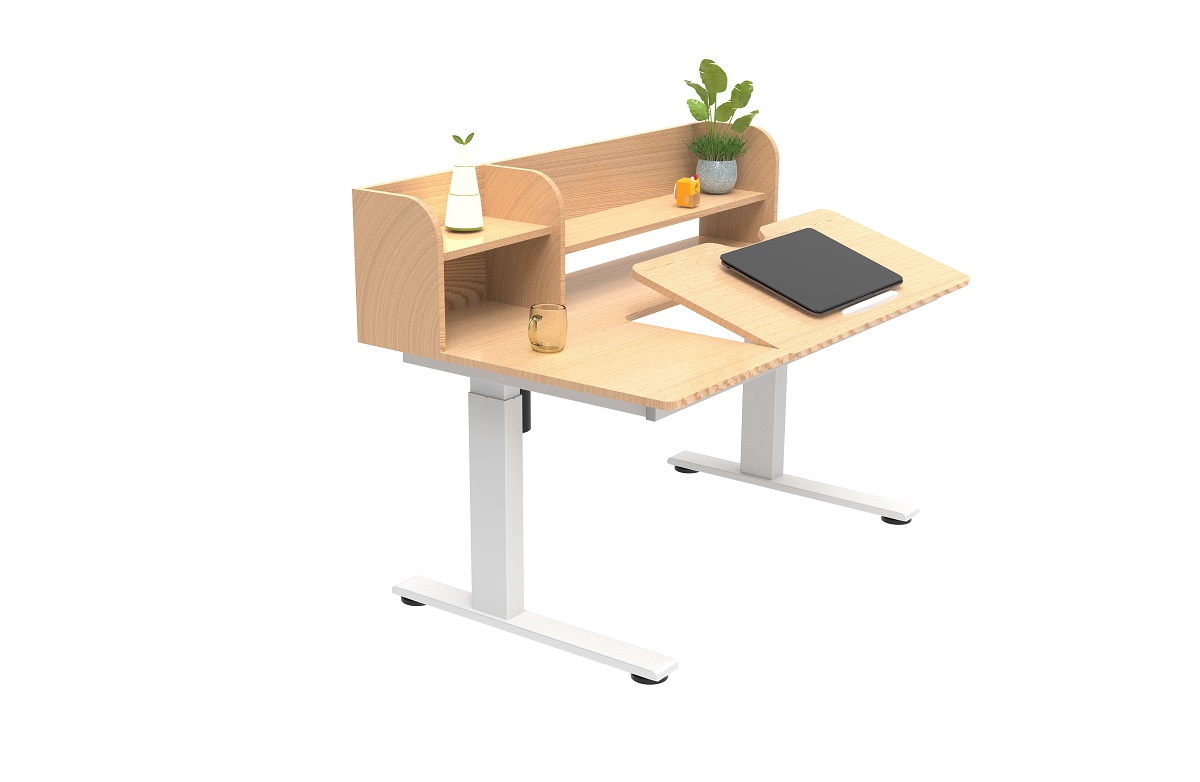 Space-friendly Tilt Desktop Sit-Stand Desk for Kids Study from China ...